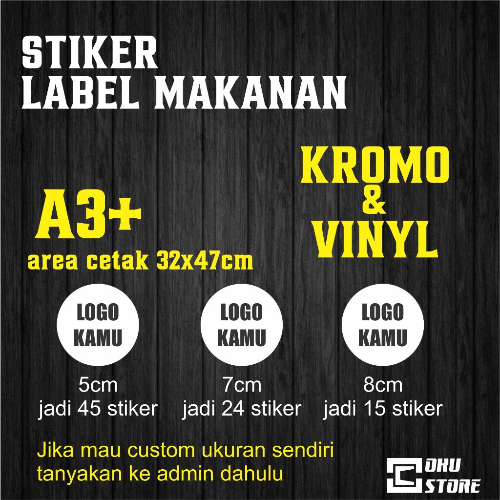 Jual Custom 25 Sticker Label kue kering, makanan ringan, Label logo ...