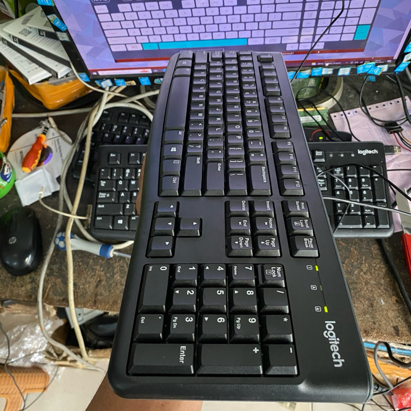 Jual KEYBOARD/MOUSE MURAH Logitech K120 USB LIKE NEW | Shopee Indonesia