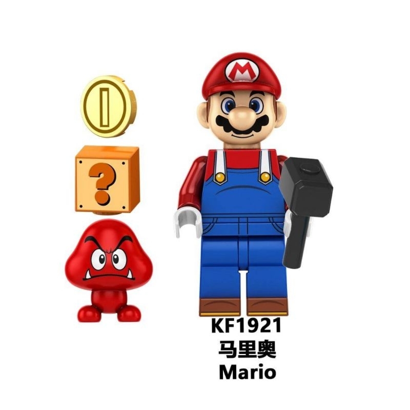 Jual Mini Action Figure Mario Super Mario Bros Brick Mainan Balok Rakit ...