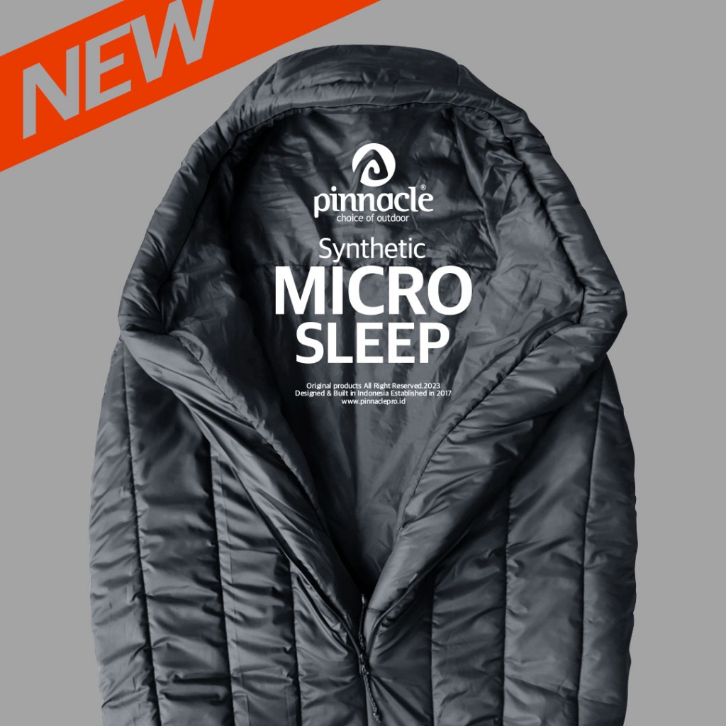 Jual Pinnacle Pro Official Sleeping Bag Micro Sleep Synthetic - Full ...