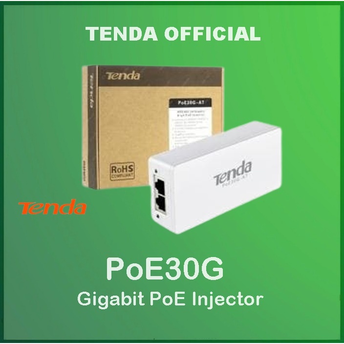 Jual Tenda PoE30G-AT PoE Injector up to 30W output Power Ethernet ...