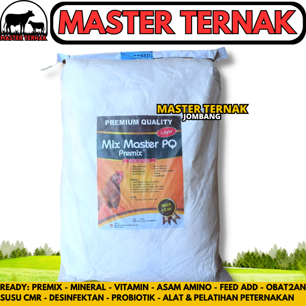 Jual MIX MASTER PREMIX LAYER PQ 30 KG (1 SAK) - Premix Ayam Petelur ...