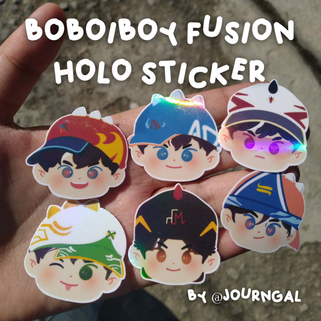 Jual [READY STOCK] BBB BOBOIBOY FUSION BOFU CHIBI FANMERCH HOLO RAINBOW ...