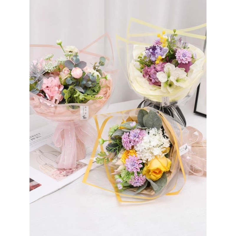 Jual SB317 KERTAS BUCKET WARNA TRANSPARAN LES BENING BUNGA DIY ...