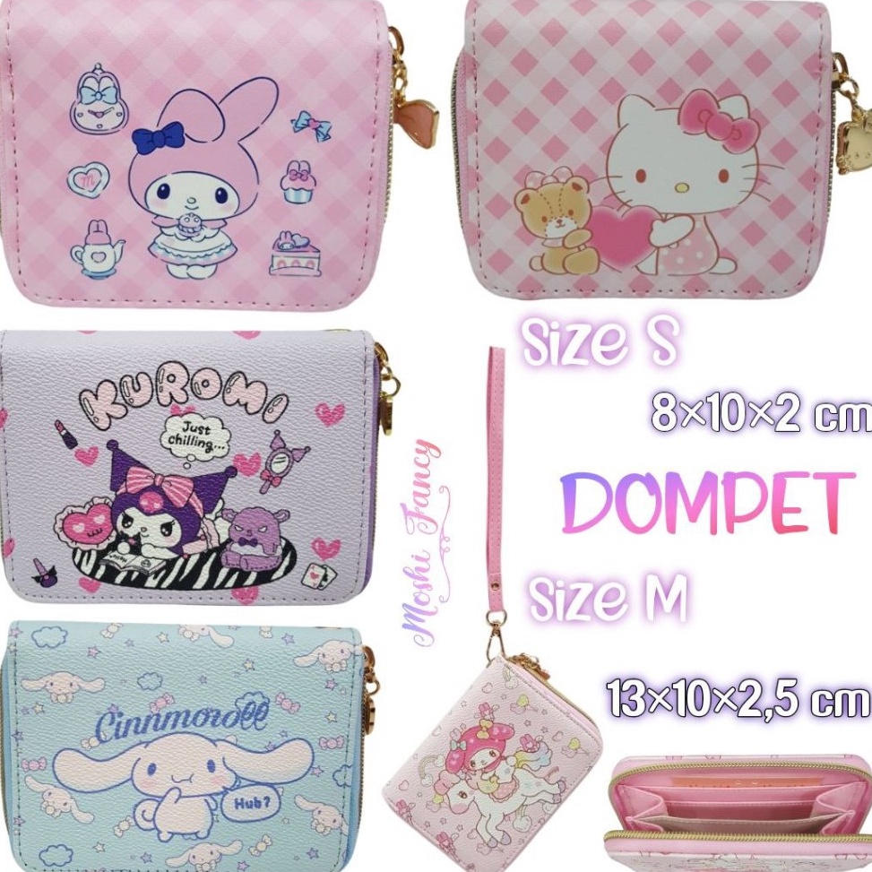 Jual See Here Dompet Sanrio Cinnamorol Kuromi Hello Kitty dan My Melody ...