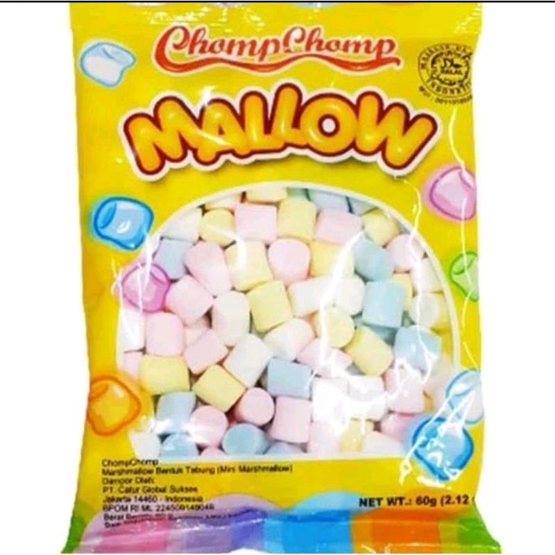 Jual Chomp Chomp MINI MARSHMALLOW PINK & PUTIH 200gr HALAL MARSHMALLOW ...