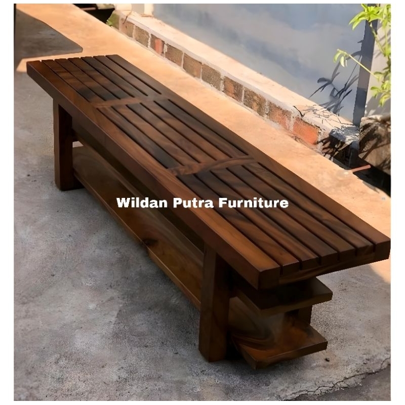 Jual BANGKU PANJANG KAYU - BANGKU TUNDAN RAK SEPATU - BANGKU TREMBESI ...