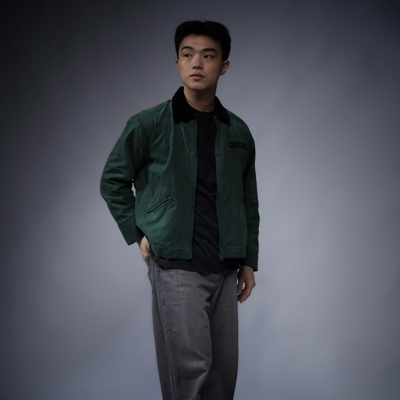 Jual RAV 009 WORK JACKET - GREEN EMERALD | Shopee Indonesia