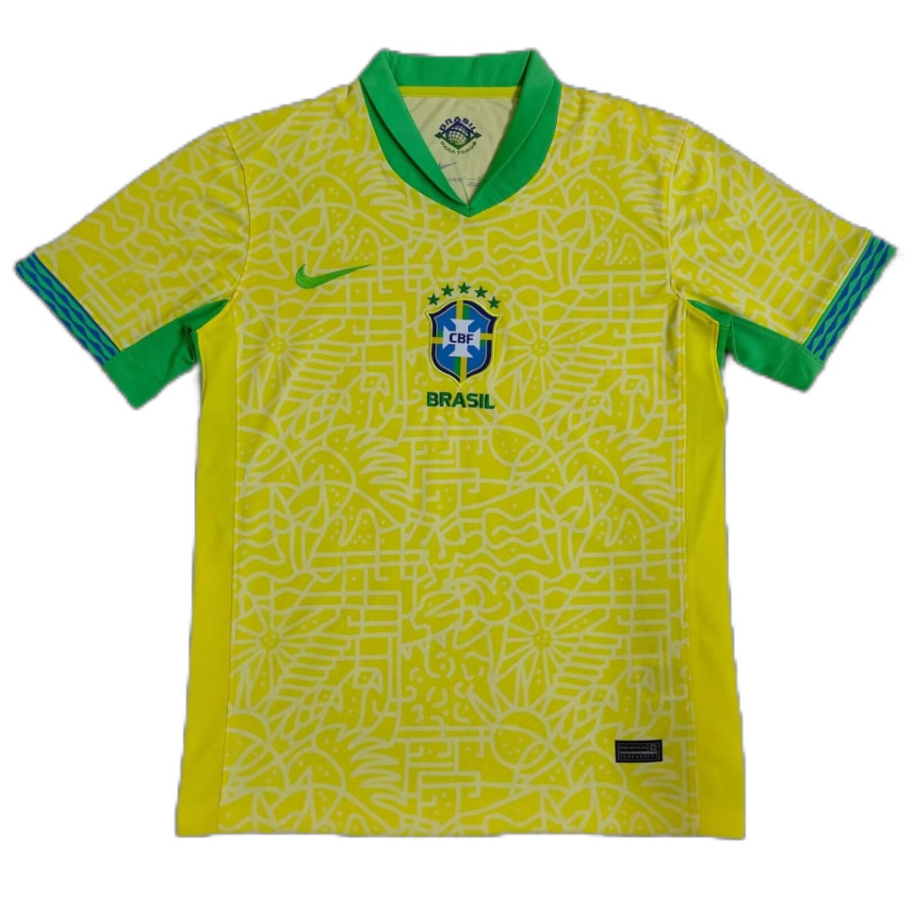 Jual Jersey Sepak Bola Brazil Home 2024 2025 Import Grade Ori - Jersey ...