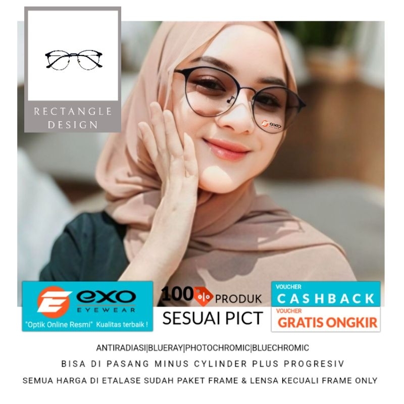 Jual Kacamata Photochromic Blueray Bluechromic Normal Bisa Minus ...