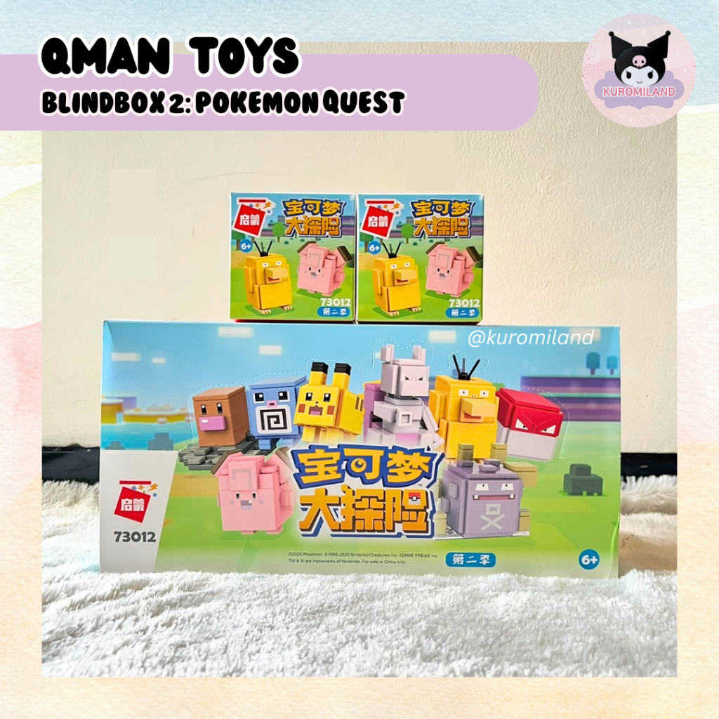 Jual QMAN TOYS Pokemon Quest Blindbox 3 - Bricks Brick Blocks Block Toy Mainan edukasi anak dan ...