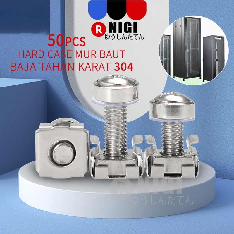 Jual NIGI Nut Baut Rack Server Hardcase/Baut Dan Mur Hard Case/Mur Baut ...