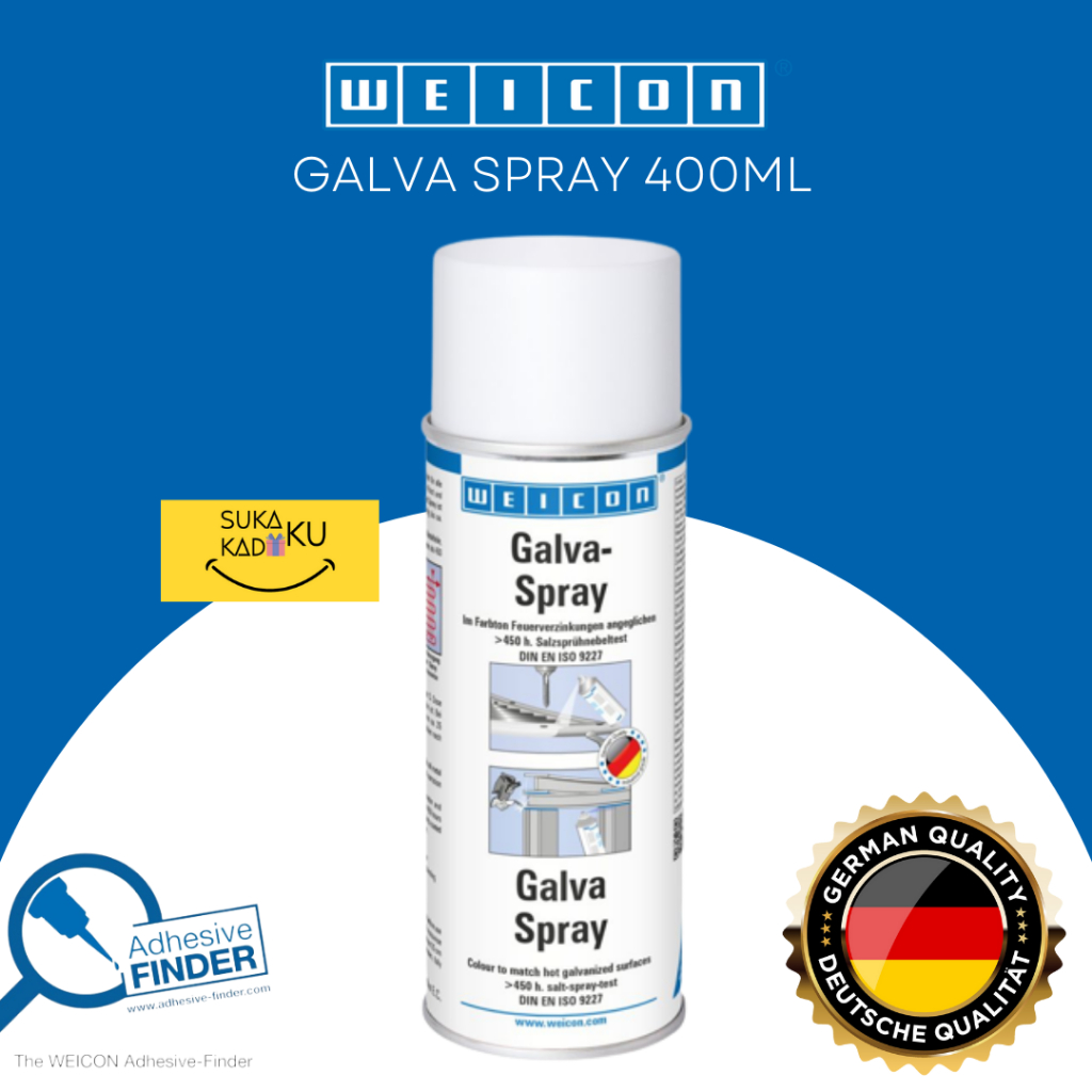 Jual WEICON Galva Spray 400ml Rust Corrosion Protection Pelapis Anti ...