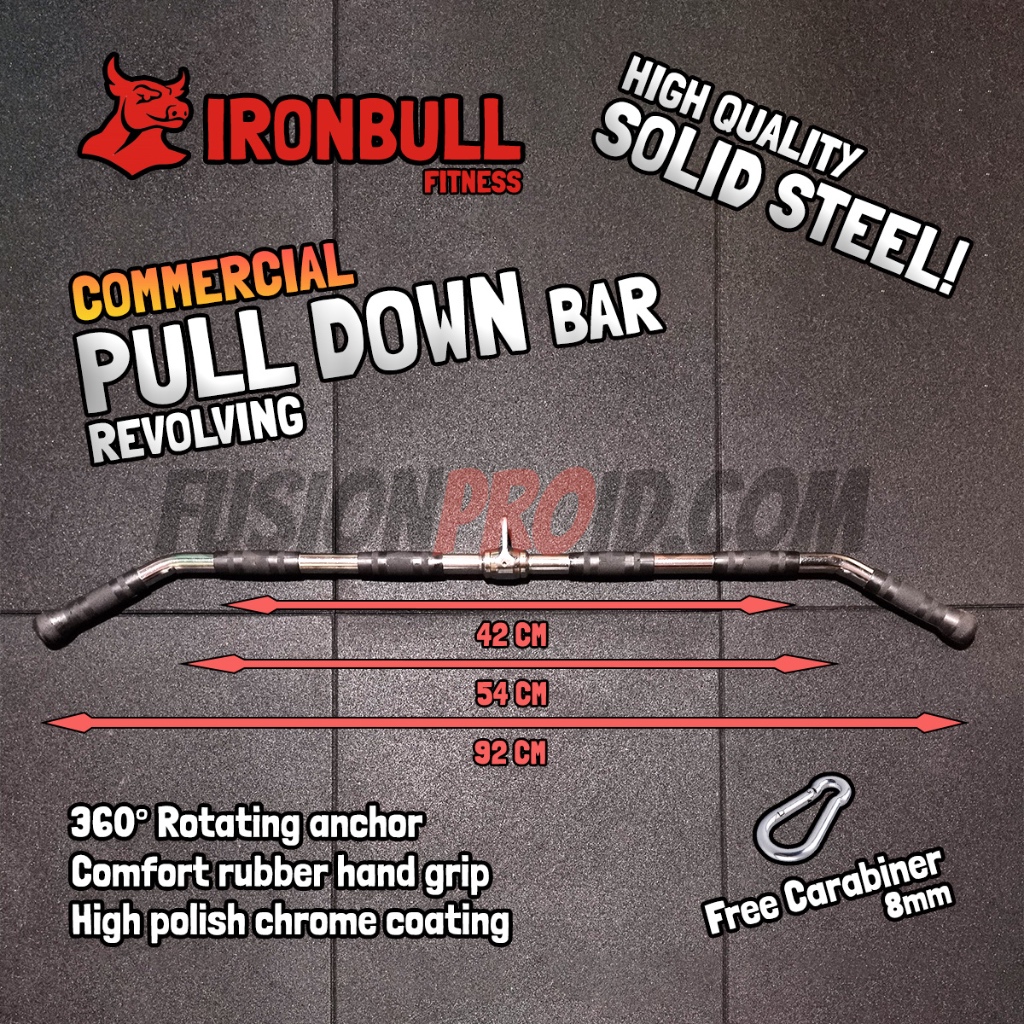 Jual Pull Down Pulldown Lat Bar Handle Bar Cable Attachment Gym Iron ...