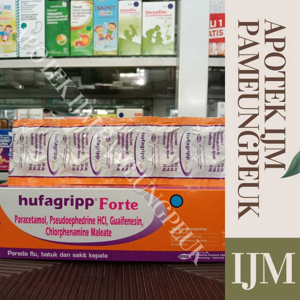 Jual Hufagrip Forte untuk Mengatasi Gejala Flu (10 Kaplet) | Shopee ...