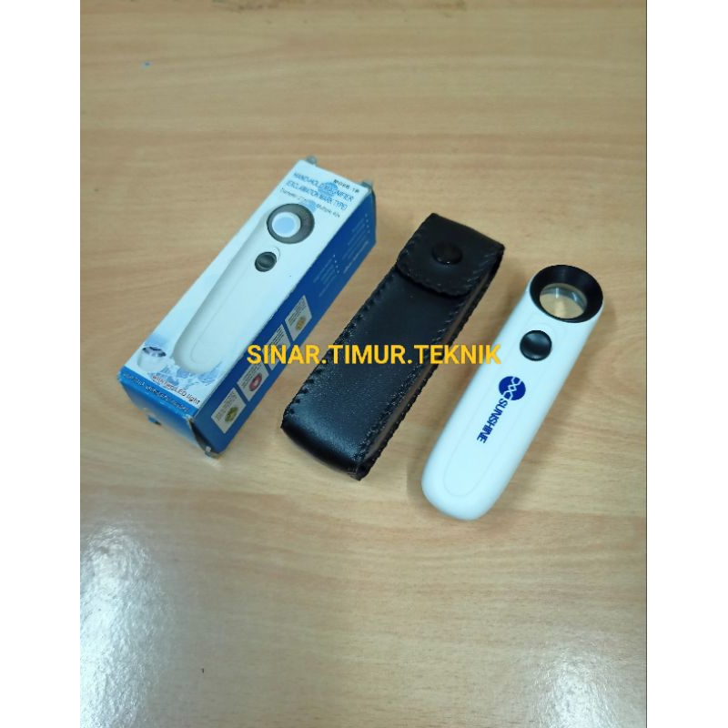 Jual kaca pembesar + 2 LED hand hold magnifier SUNSHINE MG6B - 1B KACA ...