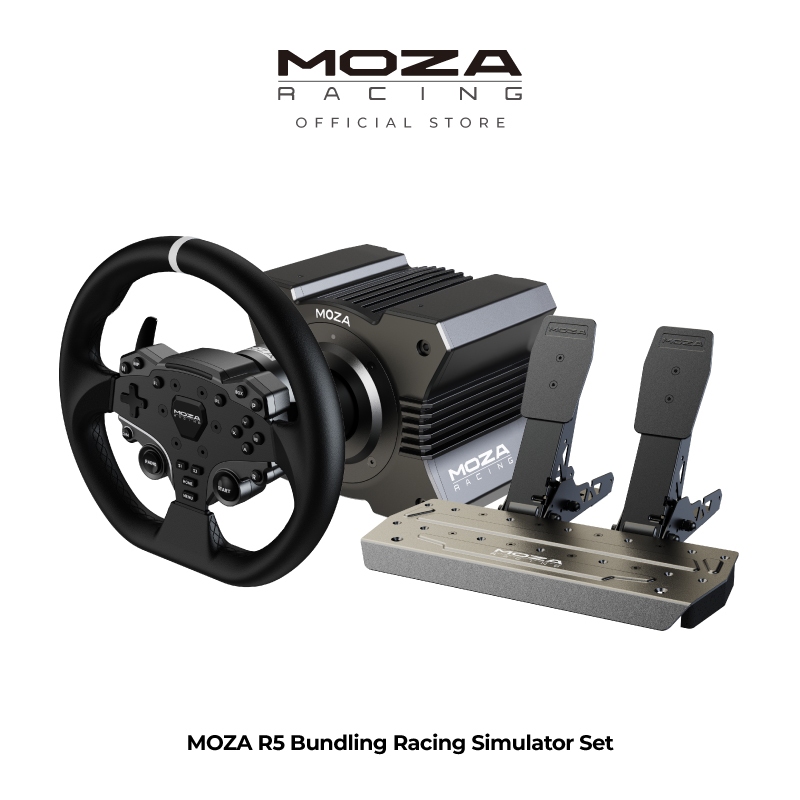 Jual MOZA Racing R5 Bundle Direct Drive | Racing Simulator Steering Wheel | Shopee Indonesia