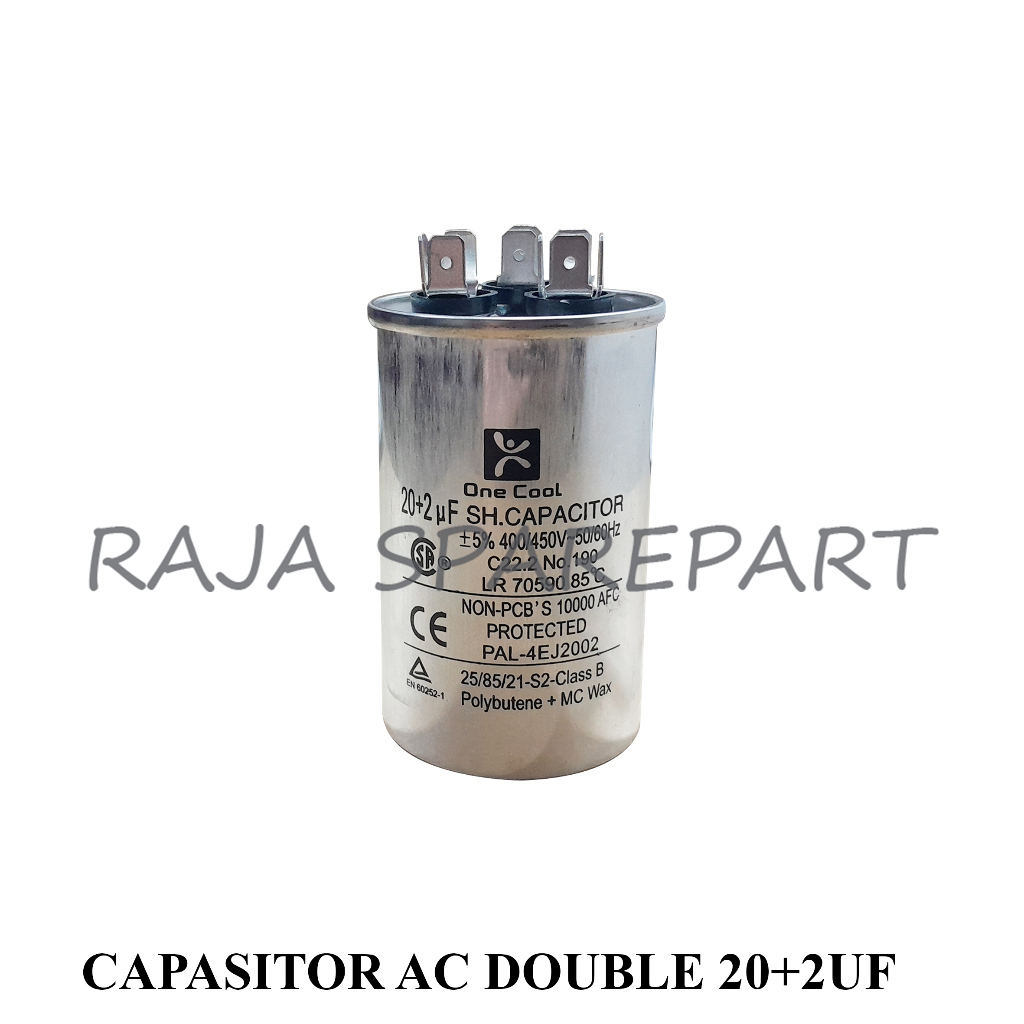 Jual C202 CAPACITOR/KAPASITOR/CAPASITOR AC DOUBLE 20+2UF | Shopee Indonesia