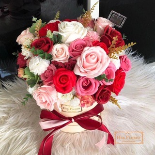 Jual HER.FLORIST Full Bloom Box / Soap Flower Mix Artificial Flower ...