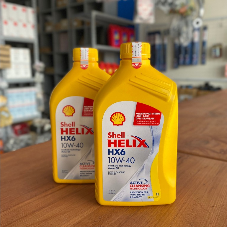 Jual Shell Helix HX-6 10W-40 Kemasan 1 Liter | Shopee Indonesia