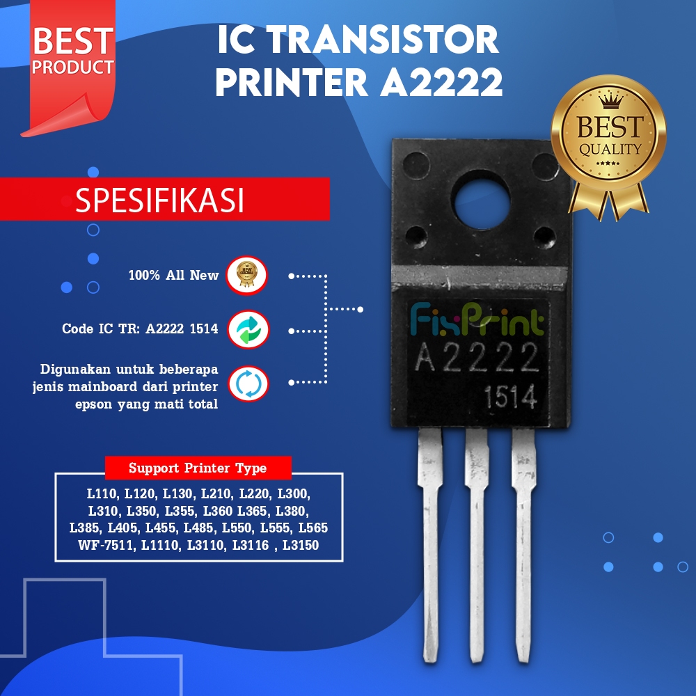 Jual A2222 IC Transistor TR Mainboard Epson L1110 L1210 L3100 L3110 ...