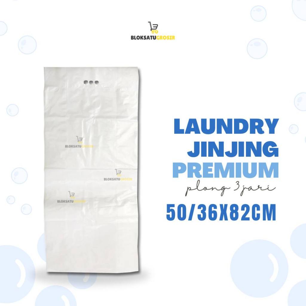 Jual Plastik Laundry Jinjing 3 Jari Premium 50/35x82 1 Kg Plastik HD ...