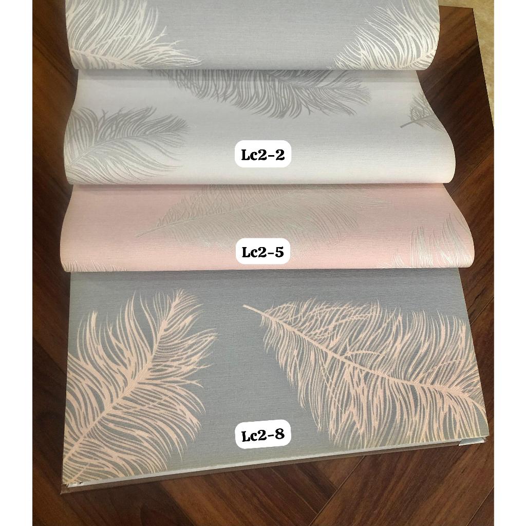 Jual WALLPAPER DINDING MOTIF BULU SOFT PINK HIJAU MINIMALIS SIMPLE LC ...
