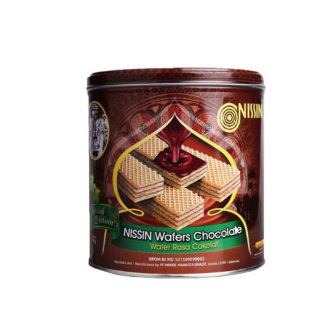 Jual Nissin Wafer Chocolate 267 Gr Kaleng | Shopee Indonesia