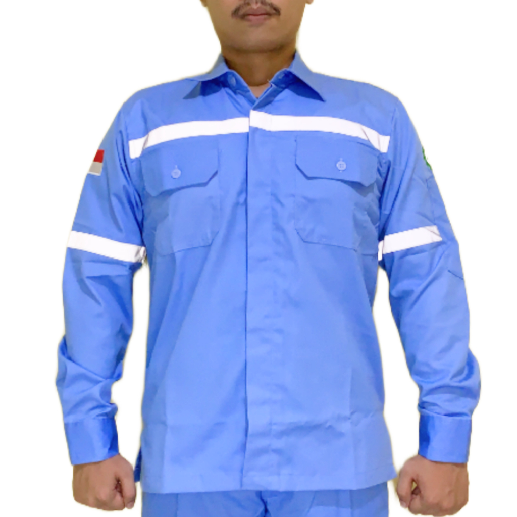 Jual Baju Proyek Hitam Bengkel Mekanik Teknisi Kemeja Safety Wearpack ...