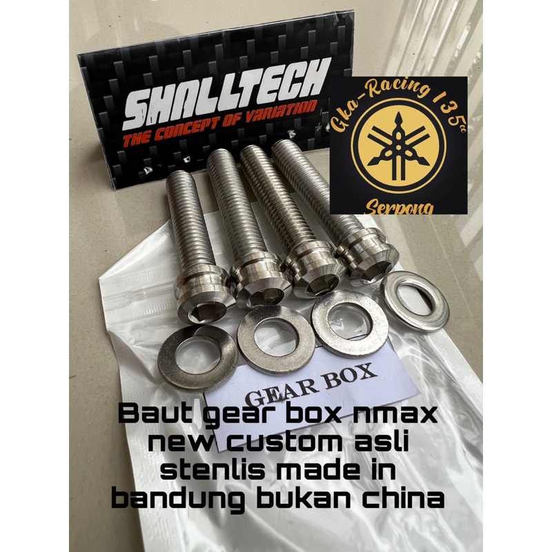Jual Baut gear bok gearbox Nmax new custom asli stenlis anti karat ...