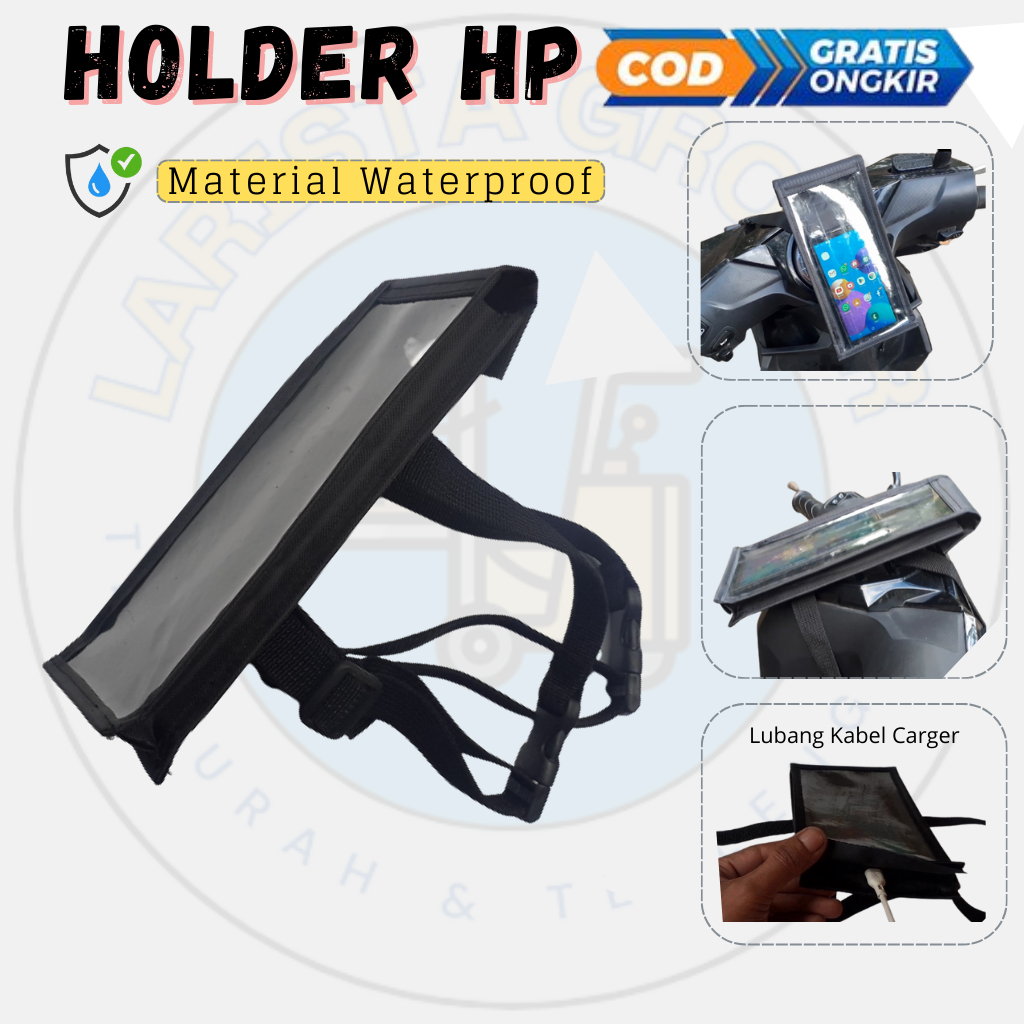 Jual Grosir Tas holder hp motor murah Bahan Tebal Waterproof Cocok untuk Motor Bebek dan Metik ...