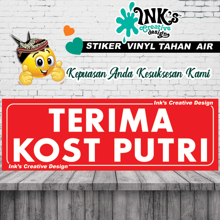 Jual Stiker Bagi Penguni KOst - Tata Tertib Penghuni kost - Tata Tertib ...