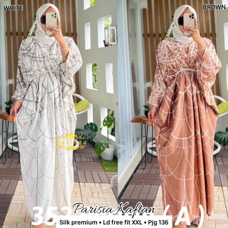 Jual Parisia kaftan silk premium by Qaisara | Shopee Indonesia