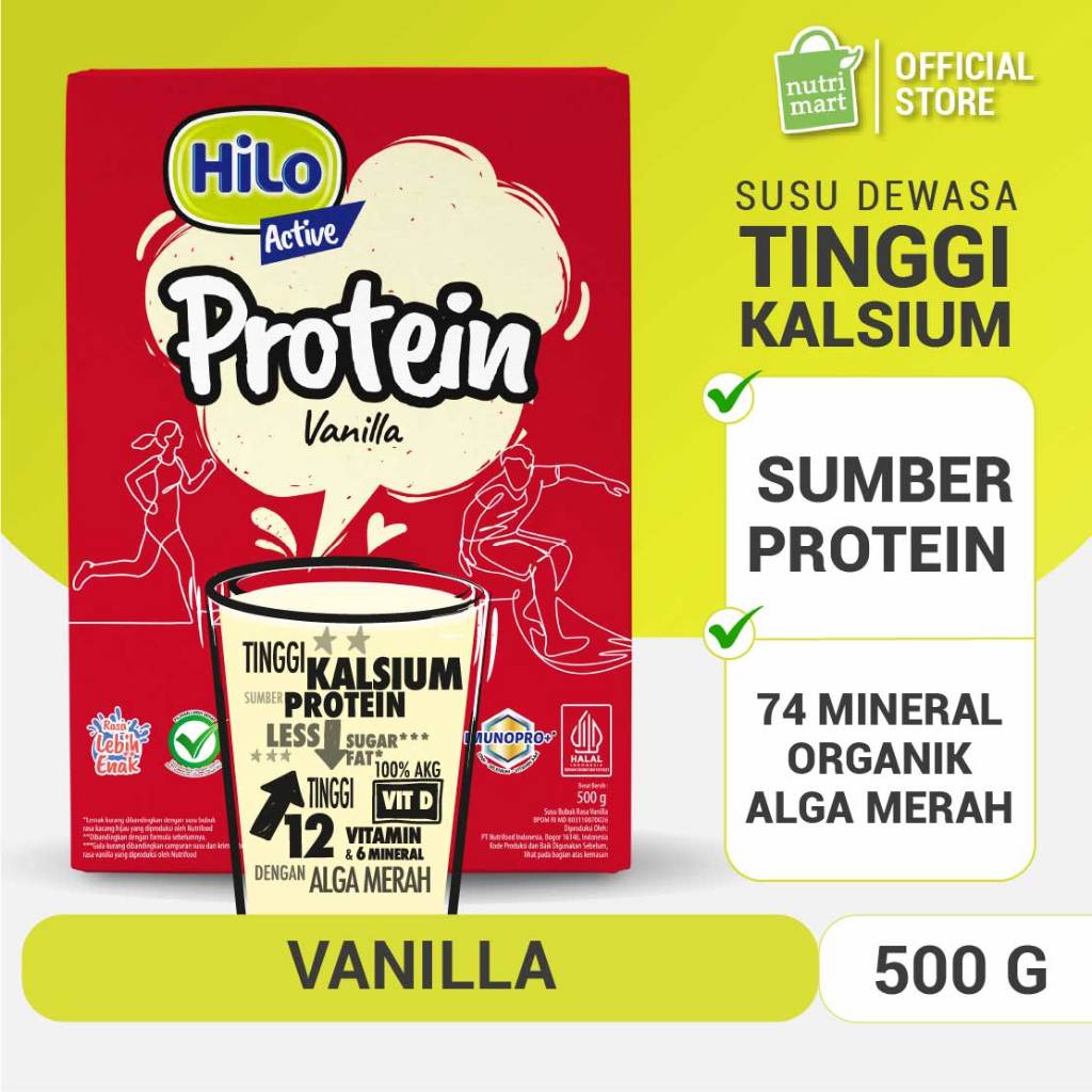 Jual Hilo Active Vanilla 500 gram dengan Alga merah - Susu Tinggi ...