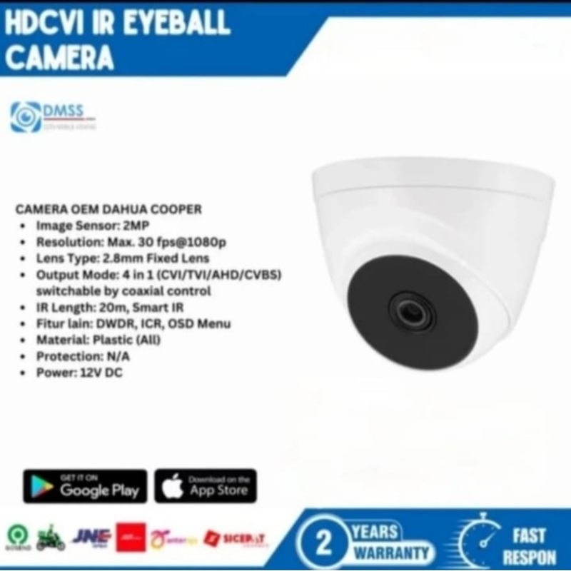 Jual Dahua OEM T1A20 2MP Camera Cctv Indoor | Shopee Indonesia