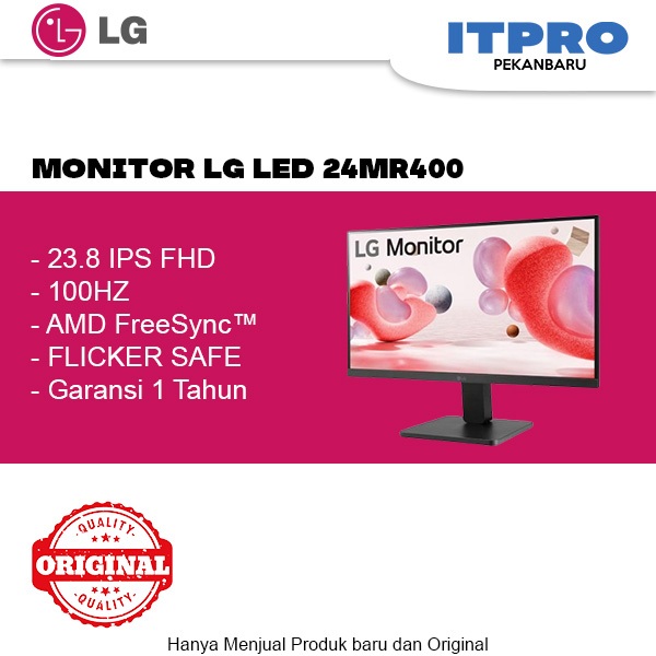 Jual LG 24MR400 LED MONITOR 24 INCI 100HZ FHD | Shopee Indonesia