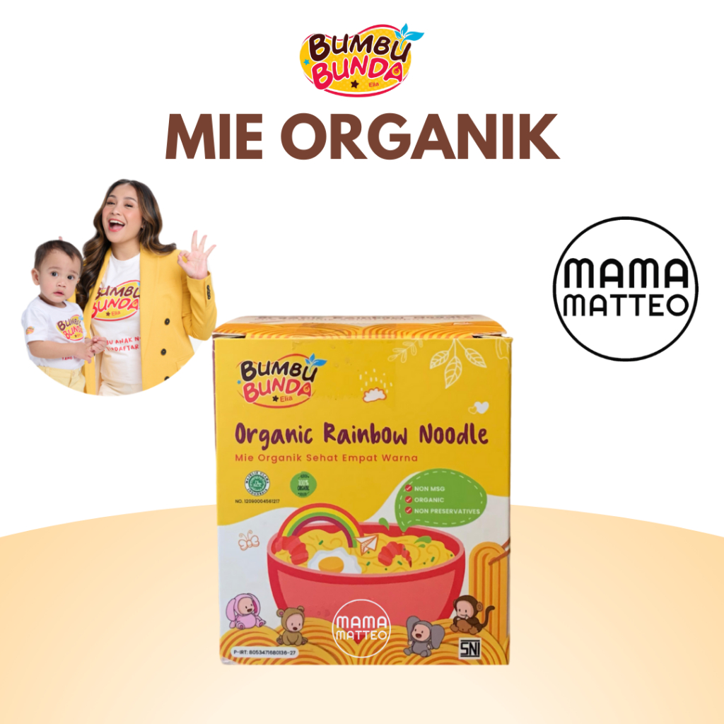 Jual BUMBU BUNDA BY ELIA Organic Rainbow Noodle / Mie Organik MPASI ...