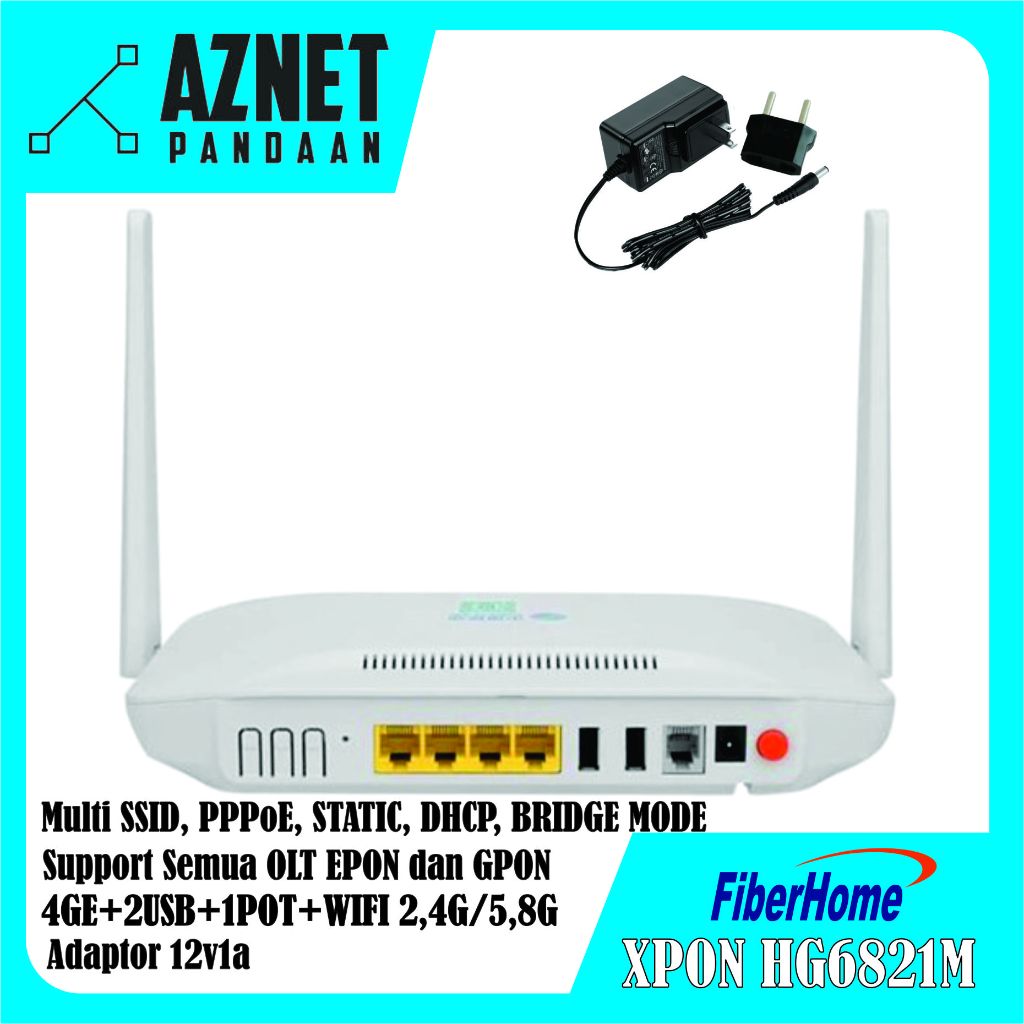 Jual XPON FIBERHOME HG6821M DUALBAND 2GHZ 5GHZ PORT GIGABIT | Shopee ...