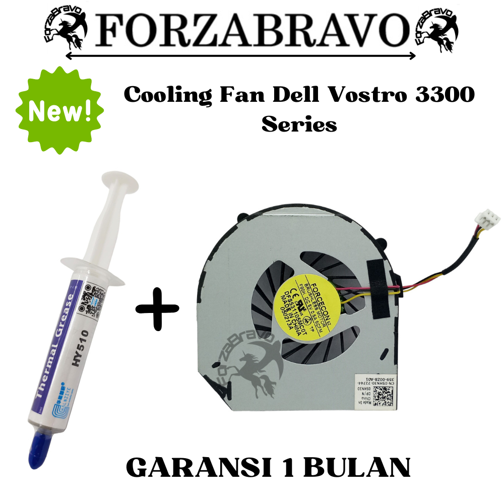 Jual DELL Laptop Cooling Fan CPU VOSTRO 3300 VOSTRO 3300 / V3300 3 PIN ...