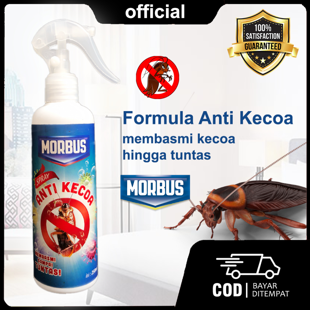 Jual Morbus Pengusir Kecoa Spray Racun Pembasmi Kecoa Paling Ampuh 100% ...