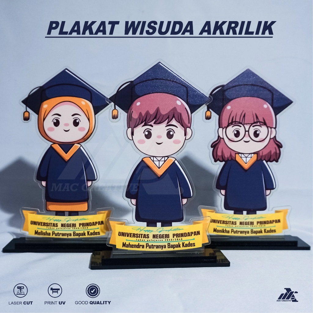 Jual PLAKAT WISUDA VANDEL WISUDA PLAKAT AKRILIK VANDEL AKRILIK ...