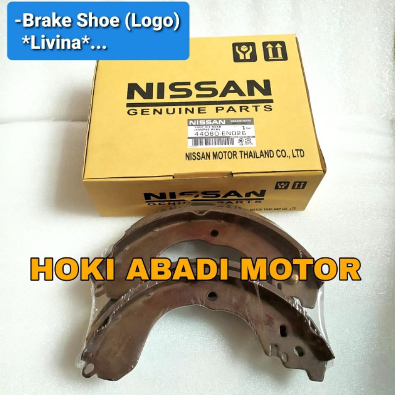 Jual Brake Shoe kampas rem belakang Nissan Livina 44060-EN026 Original | Shopee Indonesia
