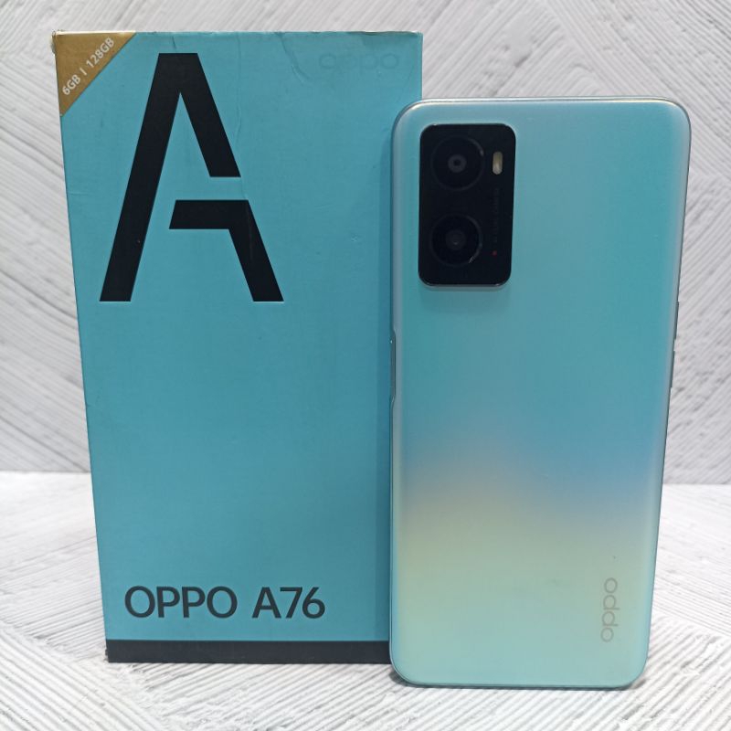 Jual Oppo A76 6/128 Handphone Bekas Second Fullset | Shopee Indonesia