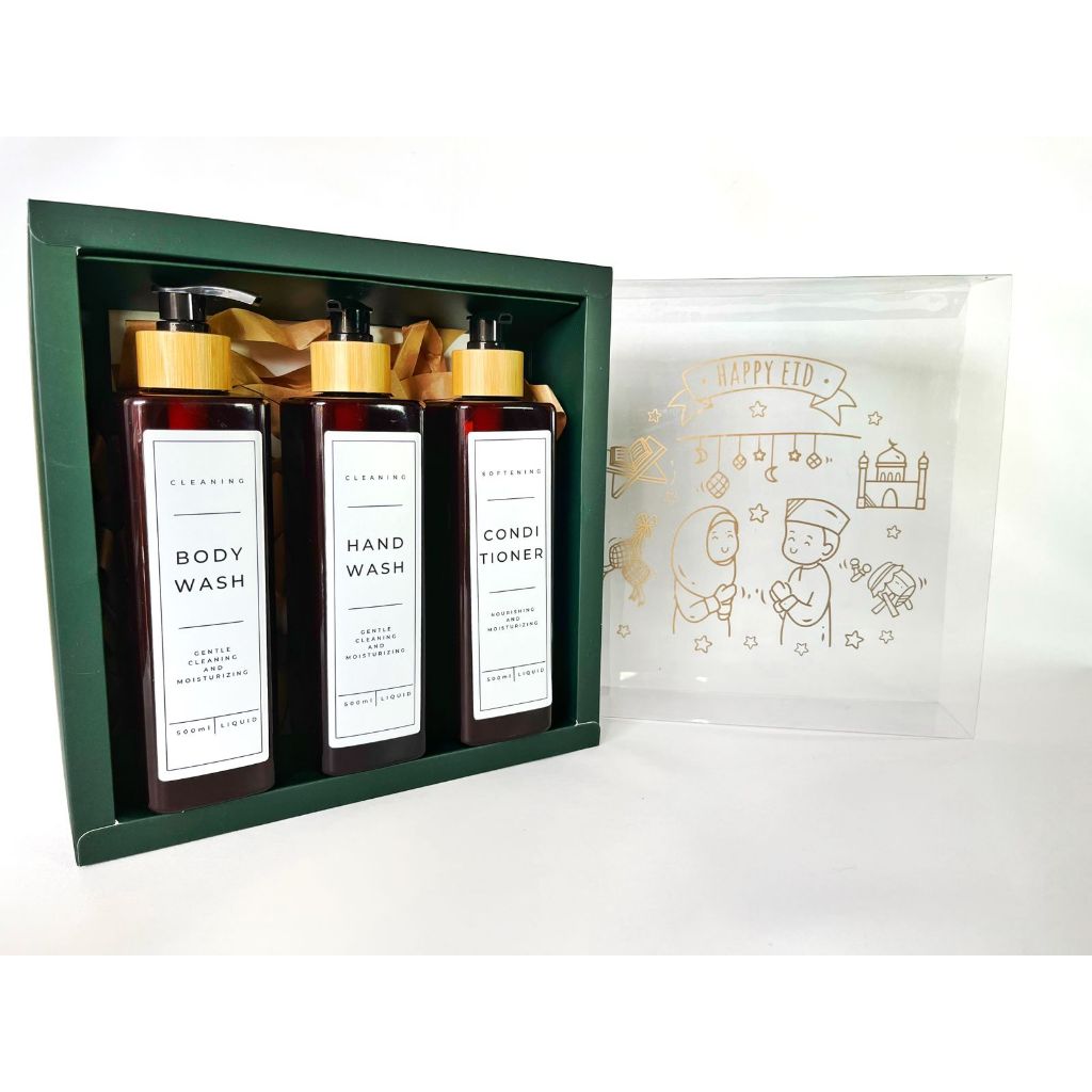 Jual Hampers Lebaran Botol Kotak Tinggi dan Botol Doff Pump Bamboo ...