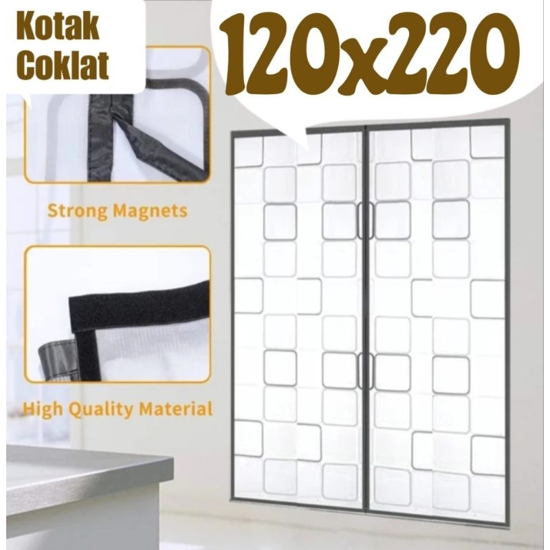 Jual JUMBO (Ukuran Lebar 100cm)Tirai Pintu Magnet PVC Good Quality ...