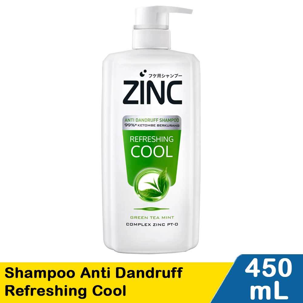 Jual Zinc Shampoo Anti Dandruff Refreshing Cool Hijau 450mL | Shopee ...