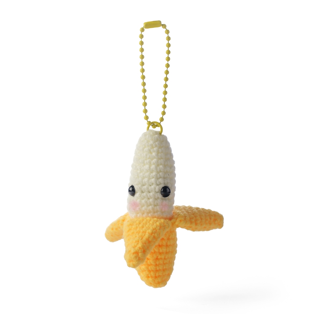 Jual XOXO Bali - Banana Amigurumi Keychain | Gantungan Kunci Rajut Buah Pisang | Shopee Indonesia