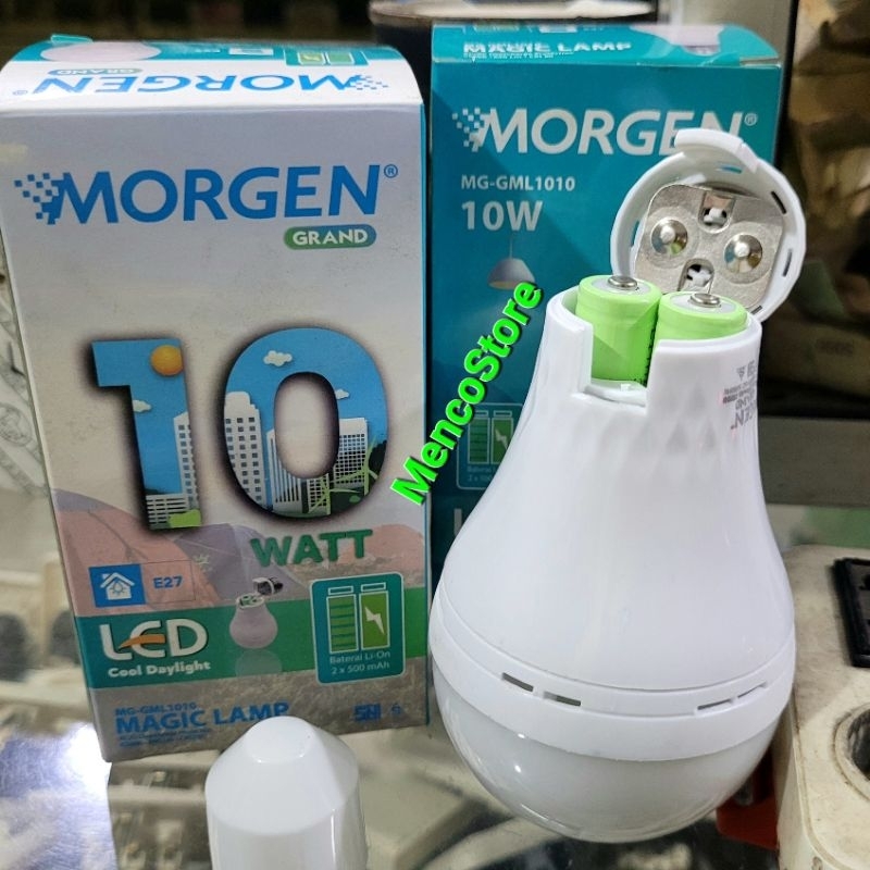 Jual LAMPU LED 10WATT MORGEN EMERGENCY/AC-DC/LAMPU DARURAT KETIKA ...