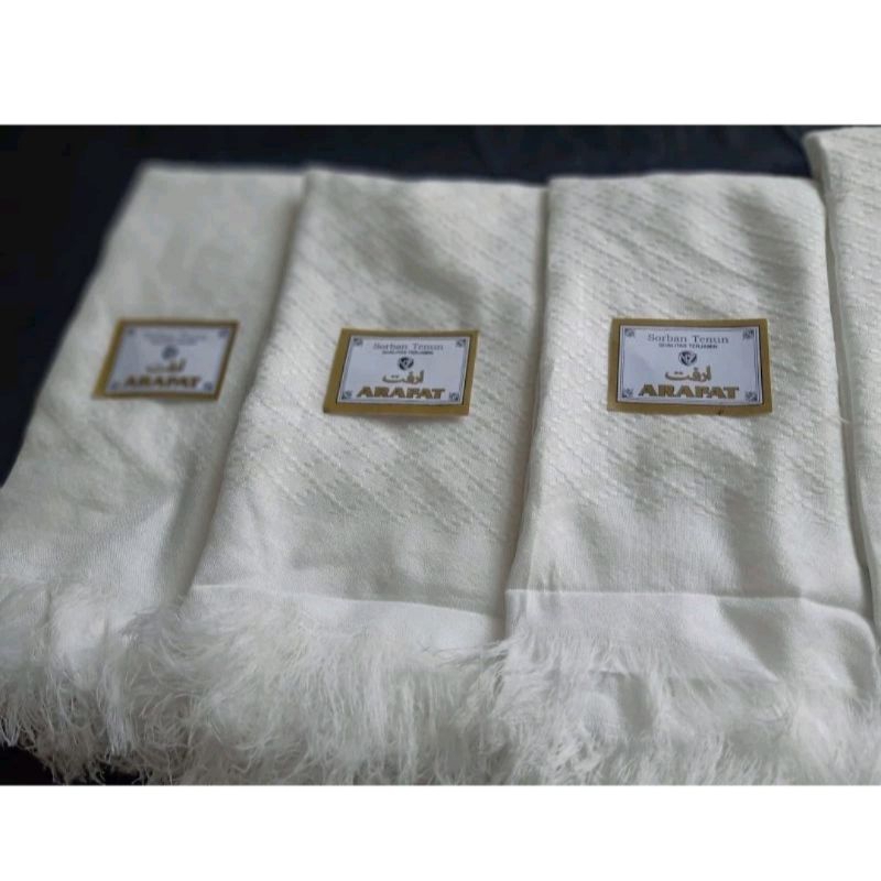 Jual Sorban Arafat Putih / Sorban Putih / Imamah sholat | Shopee Indonesia