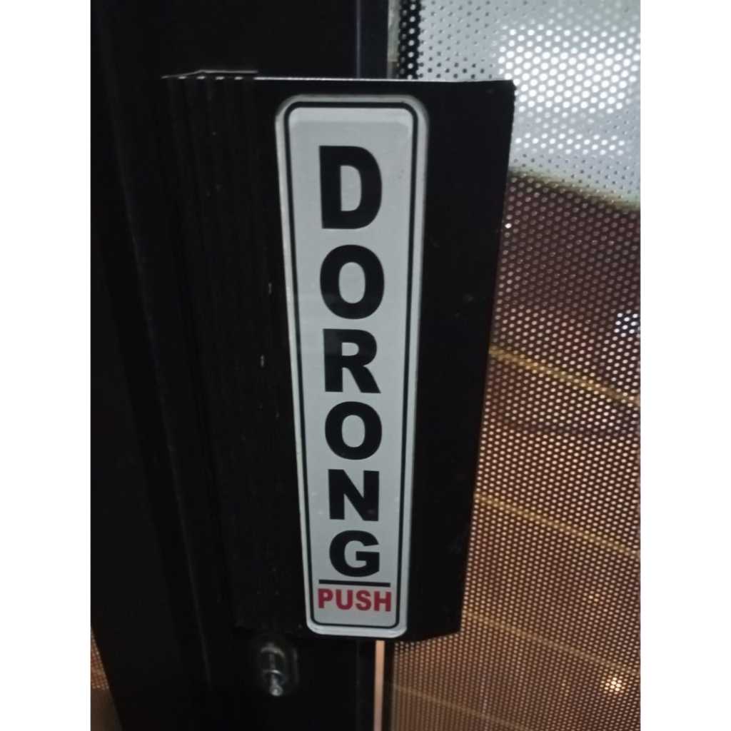 Jual Sign "Tarik & Dorong" Sign label Acrylic, Harga untuk Sepasang ...